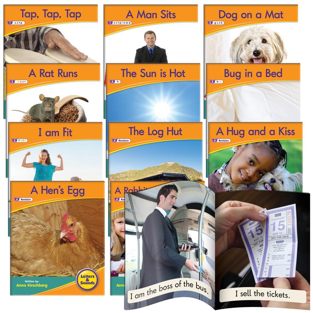 12 Decodable Readers - Phase 2 - Letter Sounds - NON FICTION Books - B