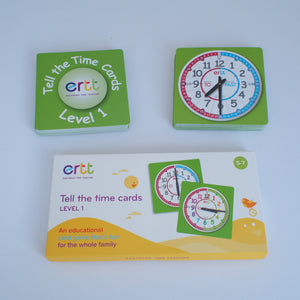 Easy Read Time Teacher Tell the Time Cards 5-7yrs